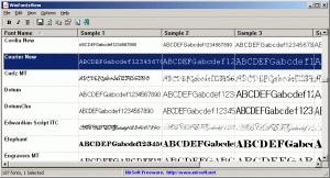 NirBlog » Blog Archive » View all fonts installed in Windows.